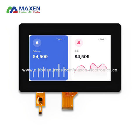 Custom 7 Inch Lcd Display Module 1024x600 Lvds Ips Display Oca Bonding ...
