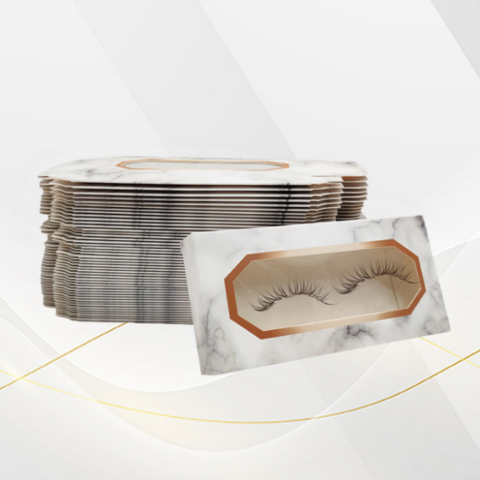 Buy Wholesale China Custom Logo Eyelashes Packaging Box Luxury White ...