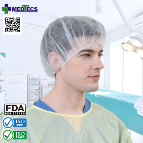 Buy Wholesale Taiwan Flexible Elastic Bands Nurse White Bouffant ...