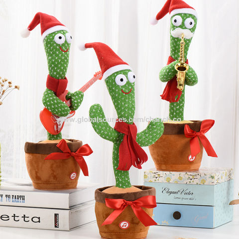 Buy Wholesale China 120 English Song Singing Dancing Cactus Toy Santa ...