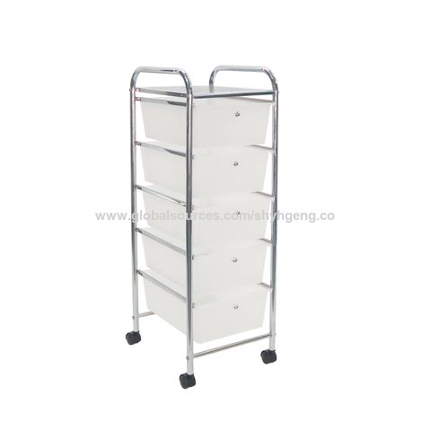Buy Wholesale Taiwan 5 Drawers Rolling Cart Storage Organizer For Home ...