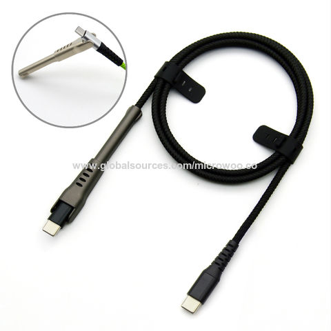 Buy Wholesale China Pd 100w Nylon Braided Usb C To Type C Holder Cable ...