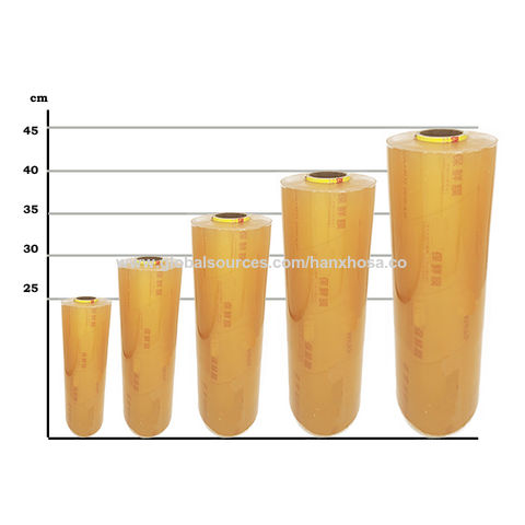 25cm/30cm/35cm/40cm/45cm 1500mjumbo Roll Oem Foodgrade Pvc Cling Film ...