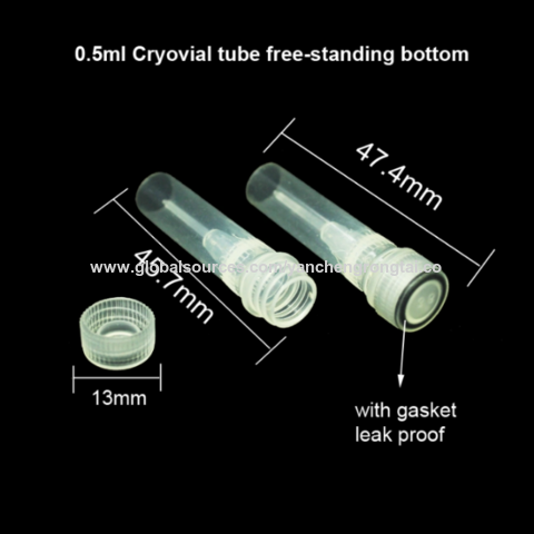 Buy Wholesale China 0.5ml Cryovial Plastic Tube With Gasket For Test ...
