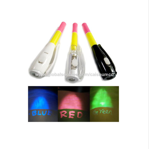 Buy Wholesale China Colour Marker Pens Felt Tip Uv Light Invisible Ink ...