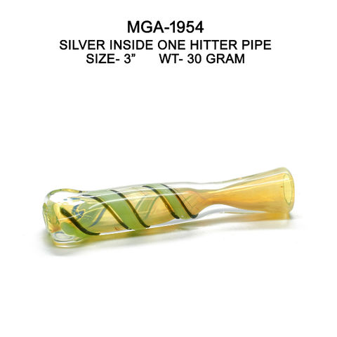 Buy Wholesale India Silver Inside One Hitter Pipe & Glass One Hitter ...