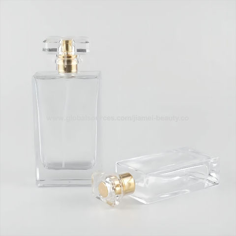Buy Wholesale China Empty Rectangle Clear Perfume Bottle 100ml Refill ...