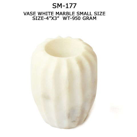 Buy Wholesale India Vase White Marble Small Size & Marble Vase at USD ...
