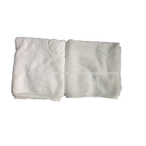 Buy Wholesale China Recycled 100% Cotton White Face Towel Cotton Rags ...