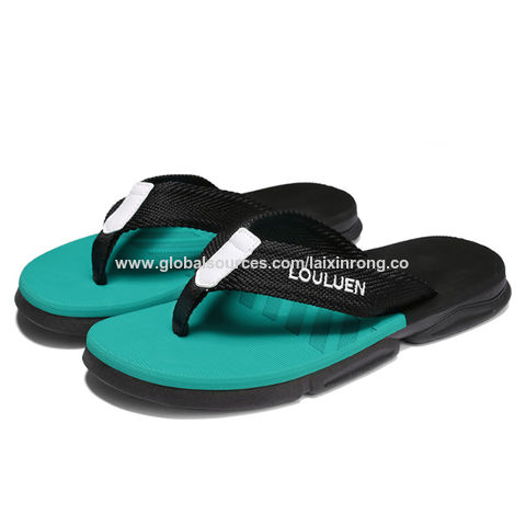 Buy Wholesale China Men's Slippers Soft Rubber Midsole Beach Flip Flops ...