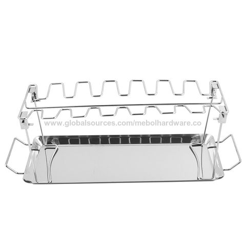 Buy Wholesale China Stainless Steel Drumstick Grill Rack, Foldable Bbq ...