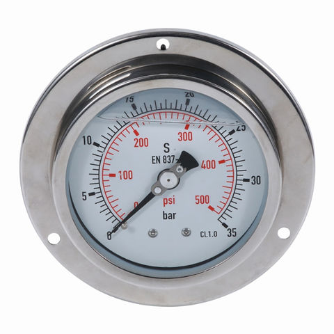 Buy Wholesale China Bourdon Tube Pressure Gauge Ss Case 100mm 0~35 Bar Safety Type & Pressure ...