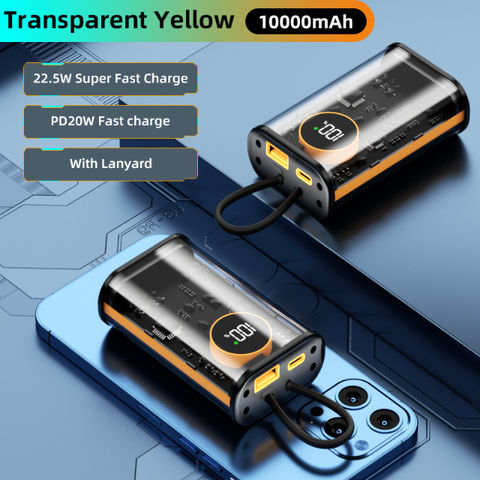 Buy Wholesale China Round Shape Transparent Power Bank 10000mah 22.5w ...