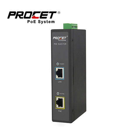 Procet Industrial 95w Poe Injector, Input 12-48vdc ,output 55vdc 1750ma ...