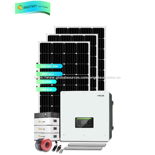 Buy Wholesale China 5kw 10kw 15kw 20kw Off Grid Hybrid Solar Panel Home Sofar Solar Solar System ...