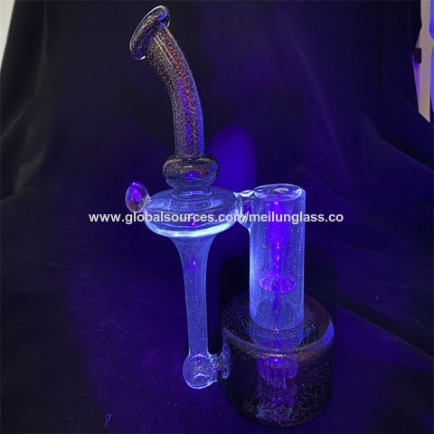 Buy Wholesale China Flash Yellow And Uv Blue Recycle Glass Water Pipe ...