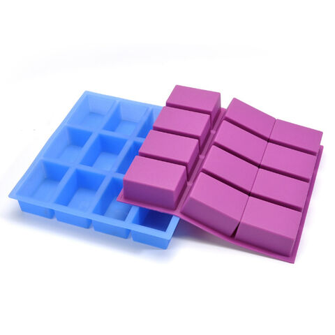 Buy Wholesale China 12 Cavity Rectangular Silicone Soap Mold Flexible ...