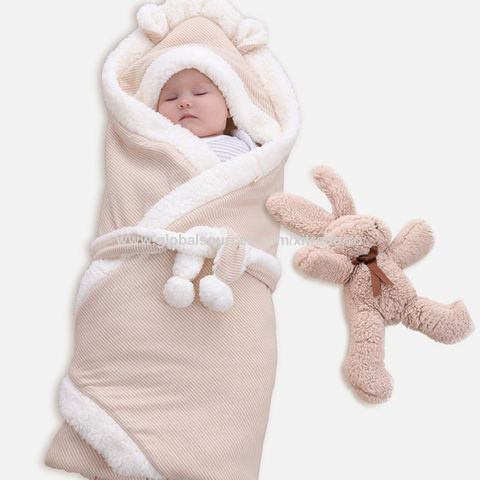 Buy Wholesale China Baby Swaddle Newborn Winter Warm Cute Hooded Baby ...