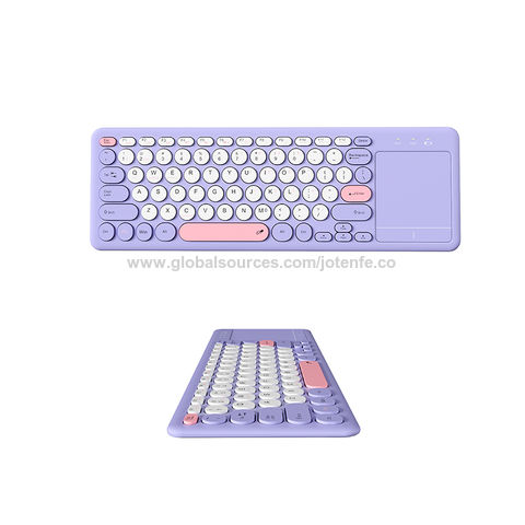 Buy Wholesale China Colorful Bluetooth Wireless Keyboard With Round ...