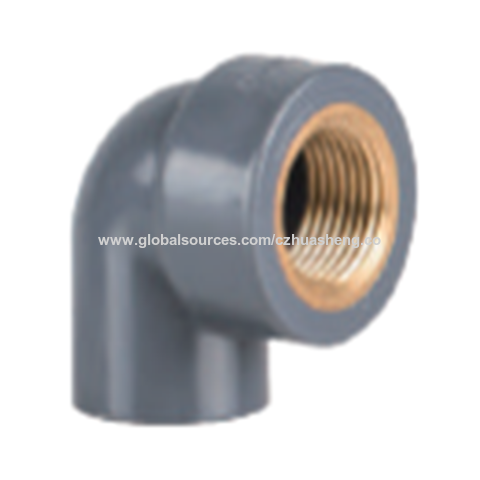 Buy Wholesale China Upvc Female Copper Thread 90 Deg Elbow For Industry ...