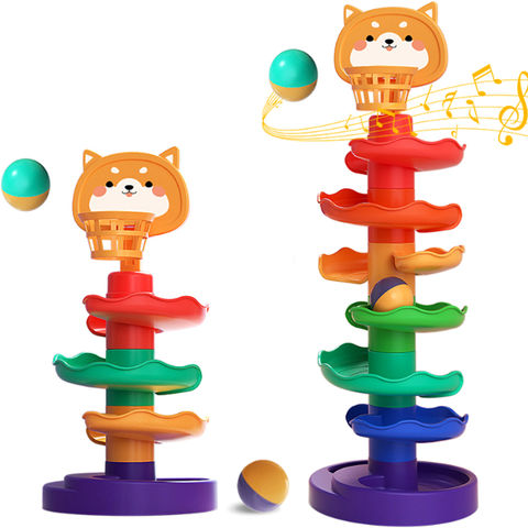 Ball Drop And Roll Swirling Tower Multi Orbit Layer Toys Development ...