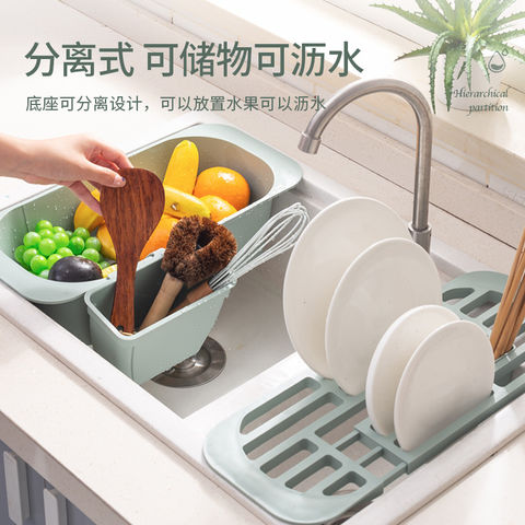 Buy Wholesale China Retractable Sink Drain Rack Wash Basin Rack Table ...