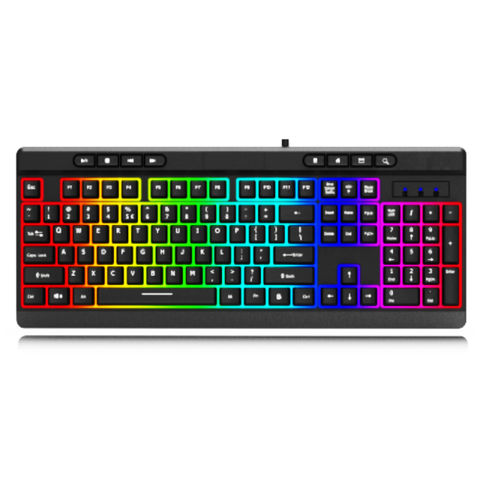 Buy Wholesale China Full Size 104 Keys Gaming Membrane Keyboard With ...