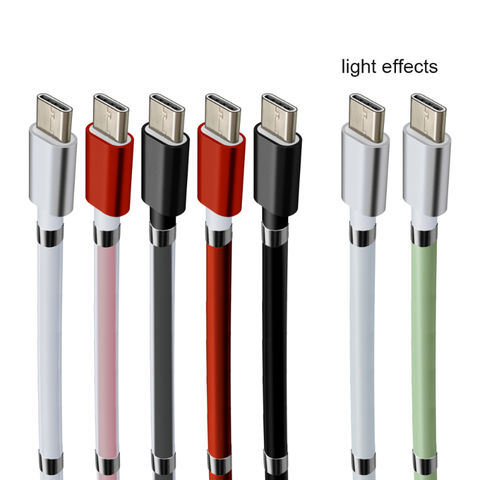 Self Winding Easy-coil Retracting Magnetic Charging Usb Cable $1 ...