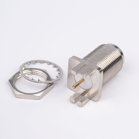 Buy Wholesale China F Connector With 50 Ohms Female Jack Crimp Pcb ...