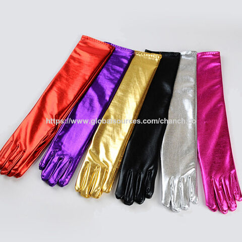Buy Wholesale China Ceremonial Glove Halloween Christmas Gold Silver ...