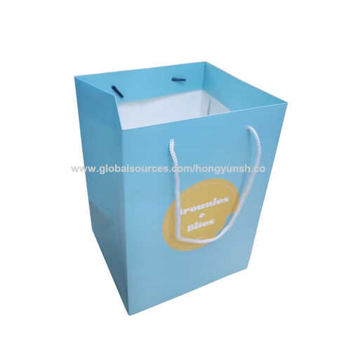 New Apple Pie Gift Bag Paper Food Packaging Bag With Handle Breakfast ...