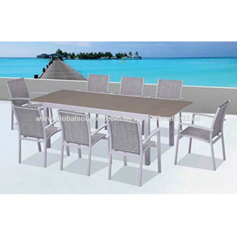 Buy Wholesale China Wholesale Aluminum Extension Table Set For Dining ...