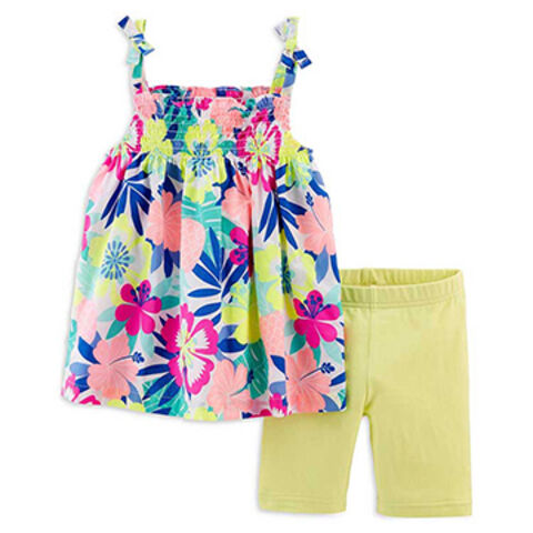 Buy Wholesale China Toddler Girls Summer Clothing Set, Tunic & Leggings ...