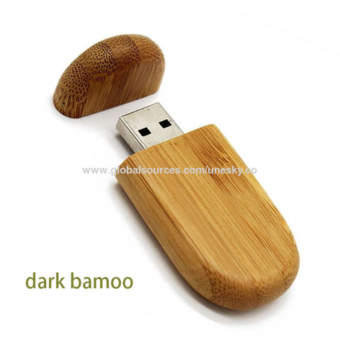 Buy Wholesale China Factory Price Oval Bamboo Usb Flash Drive With ...