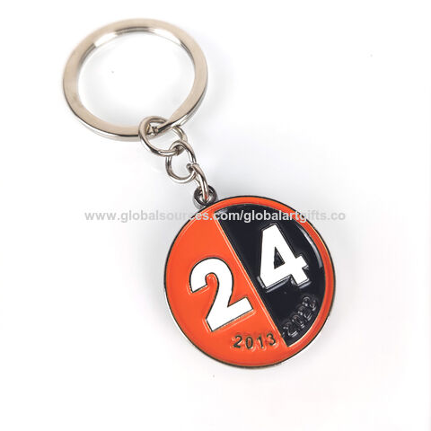 Buy Wholesale China Stamped Logo Key Chain Soft Enamel Key Tag Rounded ...