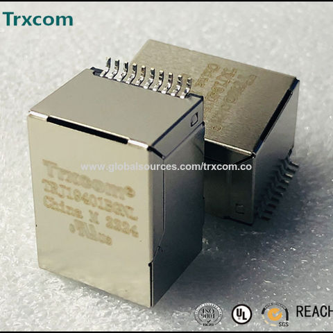 Buy Wholesale China Surface Mount 10/100base-t Tab Up Smd Rj45 Jack, Female Rj45 With Led ...