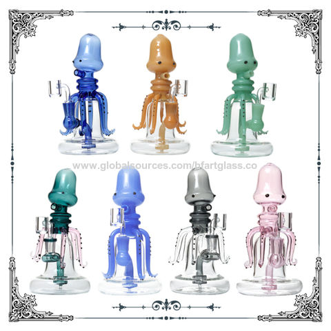 Buy Wholesale China Wholesale 9 Inches Octopus Bubbler Glass Bong ...