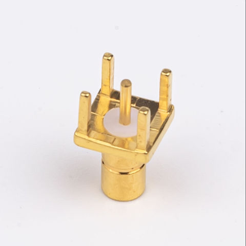 Buy Wholesale China Smb Rf Coaxial Connector Male Plug With 50 Ohms Plated Gold Microstripe For ...