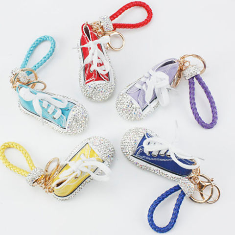 Buy Wholesale China 3d Rhinestones Shoes Key Chain Accessories Girls ...
