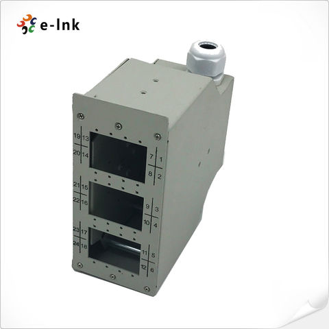 Buy Wholesale China 24 Ports Industrial Din Rail Fiber Patch Panel ...