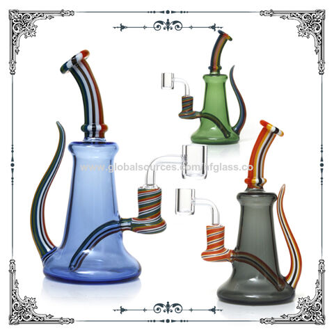 Bulk Buy China Wholesale Glass Bong Smoking Water Pipe Imported American Color Rod Dab Oil Rig ...