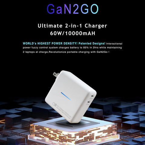 Buy Wholesale China Travel Charger Power Bank 10000mah Gan 60w Charger ...