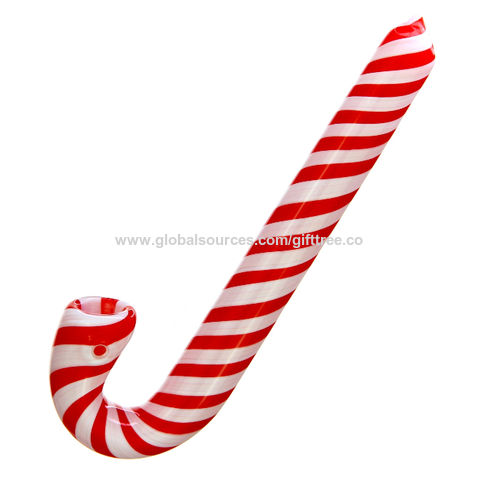 Buy Wholesale China Candy Cane Glass Pipe Tobacco Hand Pipe Smoking ...