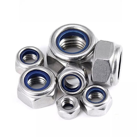 Buy Wholesale China Lock Nuts Din985 Staniless Steel A2 M6/m8/m10/m12 Thread Nylon Lock Nut ...