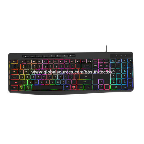 Buy Wholesale China 104keys Wired Silence Membrane Keyboard With Multi ...