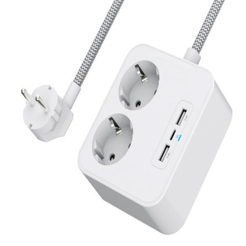 Buy Wholesale China European Plug Strip 3 Ways Extension Socket Smart ...