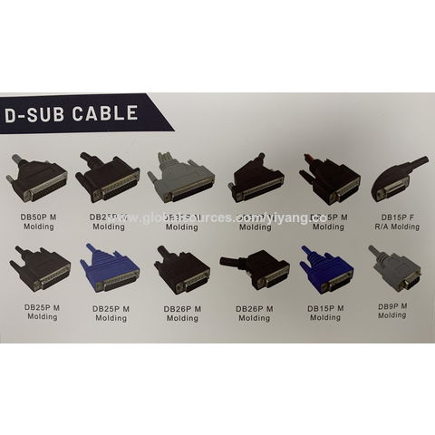 Buy Wholesale China 15p 25p 37p 50p Male Female D-sub Cable & D-sub ...