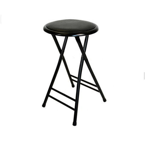 Buy Wholesale China Wholesale Black Metal High Folding Round Stool ...