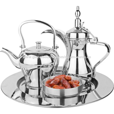 Buy Wholesale China Stainless Steel High Quality Silver Coffee Pot Set ...