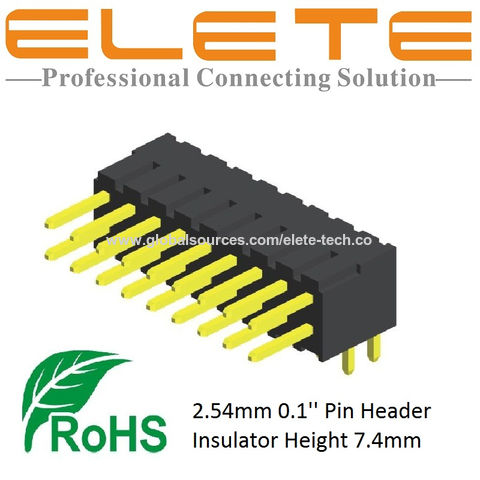 Double Row 18 Pin 2.54mm 0.1'' Pitch Right Angle 18 Pin Header ...